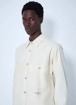 Stone Island Long Sleeve Cotton Button-down Shirt