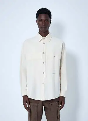 Stone Island Long Sleeve Cotton Button-down Shirt - Multicolor