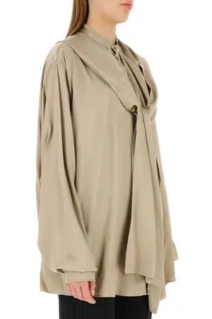 Balenciaga Oversize Satin Shirt