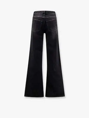 Balenciaga Wide Leg Flared Denim Trousers