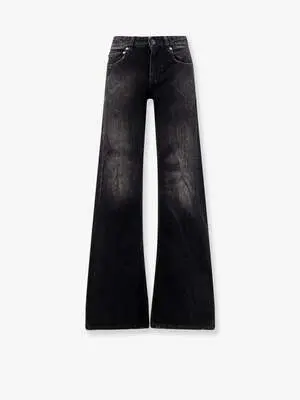Balenciaga Wide Leg Flared Denim Trousers