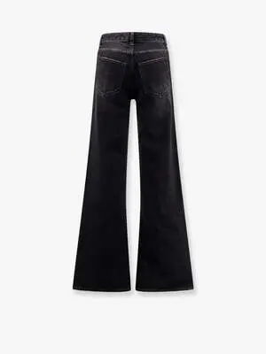 Balenciaga Wide Leg Flared Denim Trousers