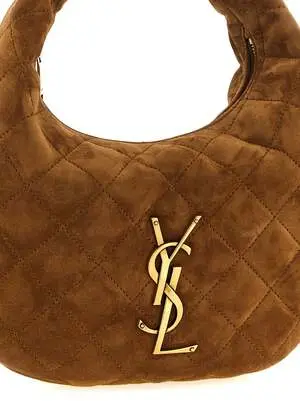 Saint Laurent Baby Icarino Suede Handbag - Brown