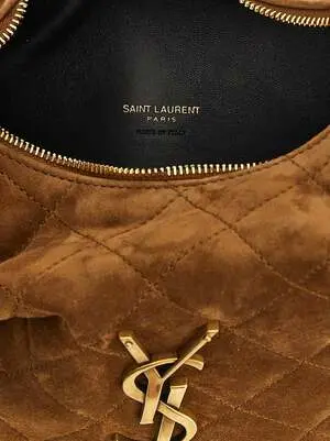 Saint Laurent Baby Icarino Suede Handbag - Brown