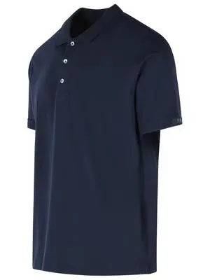 FAY Navy Cotton Polo Shirt