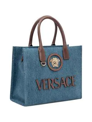 Versace Medusa Head Tote Bag - Blue