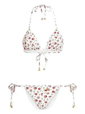 Dolce & Gabbana Dolce & Gabbana Floral Triangle Bikini Multicolor