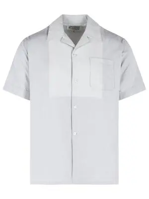 MAISON MARGIELA Maison Margiela Cotton Shirt With Grey Bowling Collar Men Gray