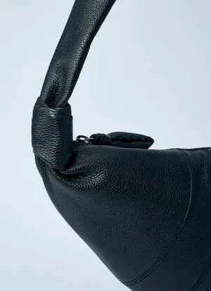 LEMAIRE Medium Croissant Crossbody Bag - Black