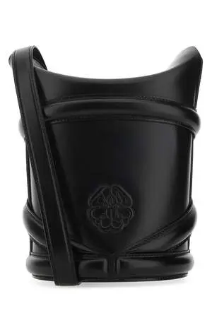 Alexander McQueen The Curve Bucket Bag - Black