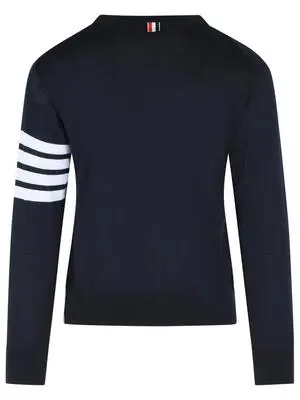 Thom Browne 4 Bar" Merino Wool Sweater - Blue