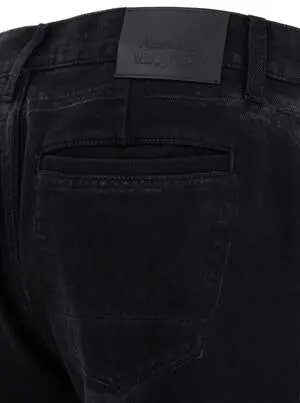 Alexander McQueen Denim Jeans With Logo Patch