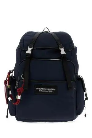Dsquared2 Navy Fabric Backpack - Blue