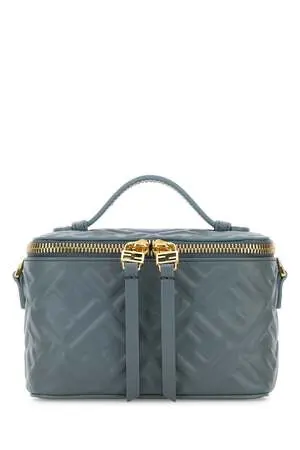 Fendi Cerulean Leather Vanity Handbag