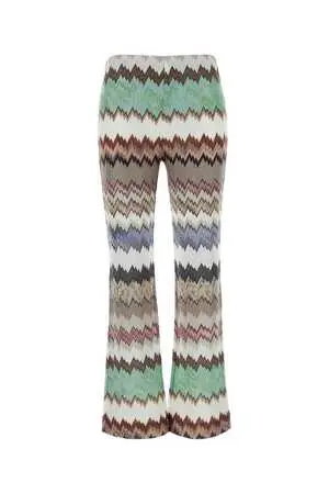 Missoni Embroidered Viscose Pants - Multicolor