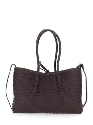 Bottega Veneta Pinacoteca" Medium Intrecciato Leather Shoulder Bag - Multicolor