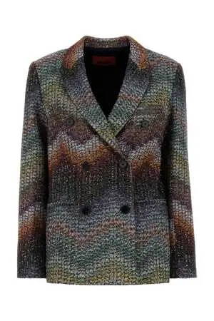 Missoni Embroidered Viscose Blend Blazer - Multicolor