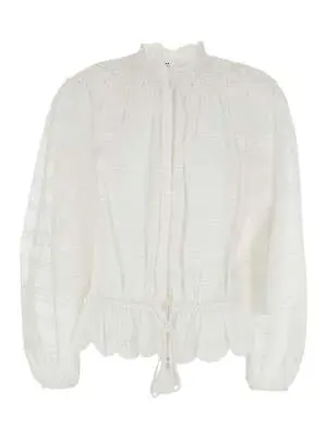 Isabel Marant Étoile Polly Broderie Anglaise Dress With Choker Neckline - Multicolor