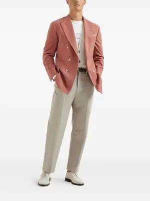 Brunello Cucinelli Cotton High Neck Zip Up Cardigan
