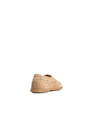 TOD'S Beige Suede Boat Scarpa - Cream