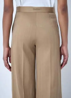 Max Mara High Rise Wide-leg Tailored Trousers - Multicolor