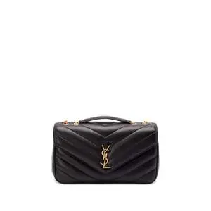 Saint Laurent Quilted Lambskin Shoulder Bag