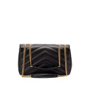 Saint Laurent Quilted Lambskin Shoulder Bag