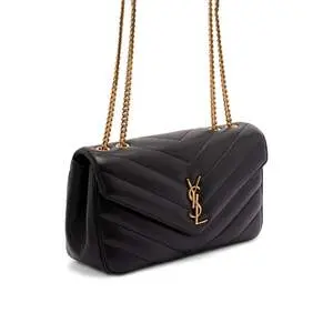 Saint Laurent Quilted Lambskin Shoulder Bag