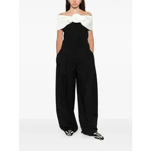 SELF-PORTRAIT Off-shoulder Flower Detail Top