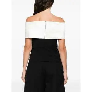 SELF-PORTRAIT Off-shoulder Flower Detail Top