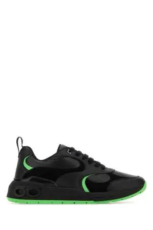 FERRAGAMO Cosimina Leather Sneakers - Black