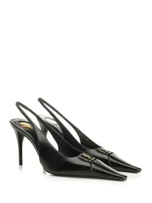 Saint Laurent Babylone 90 Slingback Pumps - Black