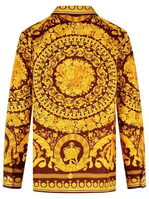 Versace Barocco Print Long Sleeve Shirt