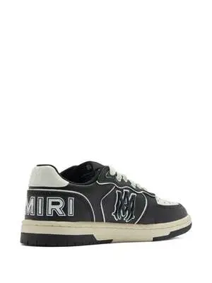 Amiri Newport Leather Sneakers - Black