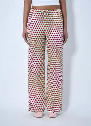 Dries Van Noten Wide-leg Printed Silk Trousers - Red