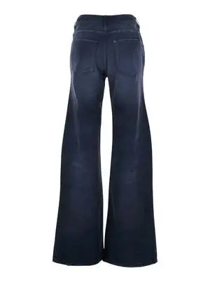 Balenciaga Five-pocket Jeans With Curved Waist And Faded Effect - Multicolor
