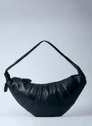 LEMAIRE LEMAIRE Large Croissant Shoulder Bag Black
