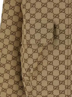Gucci All-over Gg Motif Cotton Jacket - Multicolor
