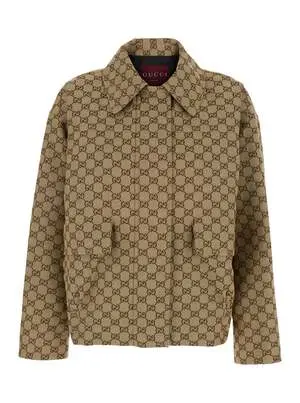 Gucci All-over Gg Motif Cotton Jacket - Multicolor