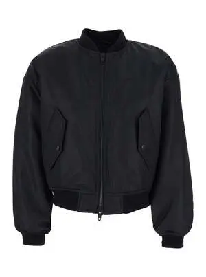 Balenciaga BALENCIAGA Bomber Jacket With High Collar And Two Side Pockets Multicolor