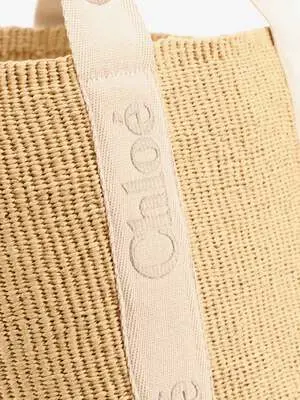 Chloé Woody Raffia Shoulder Bag