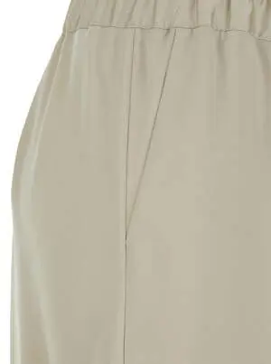 P.a.r.o.s.h Wide Leg Tech Fabric Pants - Cream