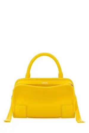 Loewe Leather Mini Amazona Handbag - Yellow