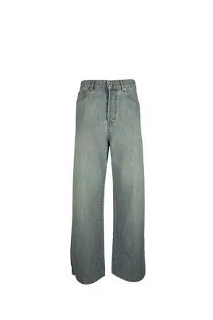 Miu Miu Wide Leg Jeans - Multicolor
