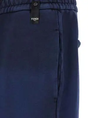 Fendi Cotton Relaxed Fit Elastic Waist Pants - Multicolor