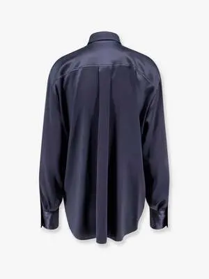 Brunello Cucinelli Silk Shirt With Monili Detail