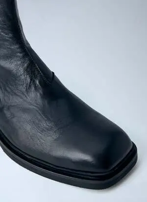 Our Legacy Daimono Zip Leather Ankle Boots