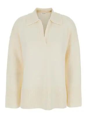 P.a.r.o.s.h Wool & Cashmere Polo Collar Sweater - Multicolor