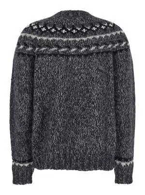 P.a.r.o.s.h Wool Blend Crewneck Sweater With Contrasting Embroidery