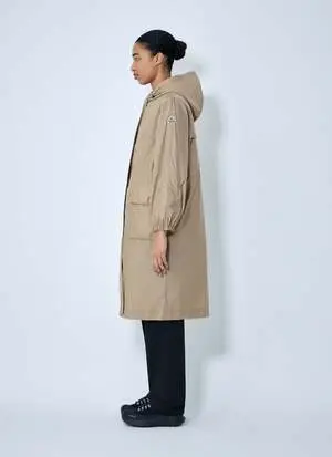 Moncler Hooded Parka Coat In Nylon